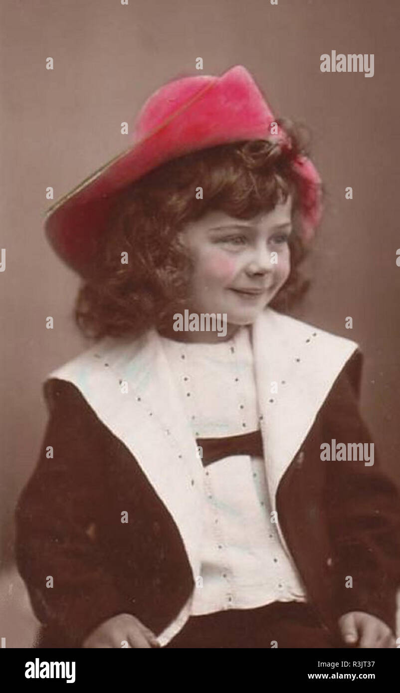vintage image of a victorian child Stock Photo - Alamy