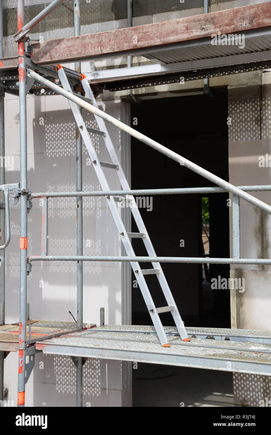 ladder on a construction site Stock Photo - Alamy