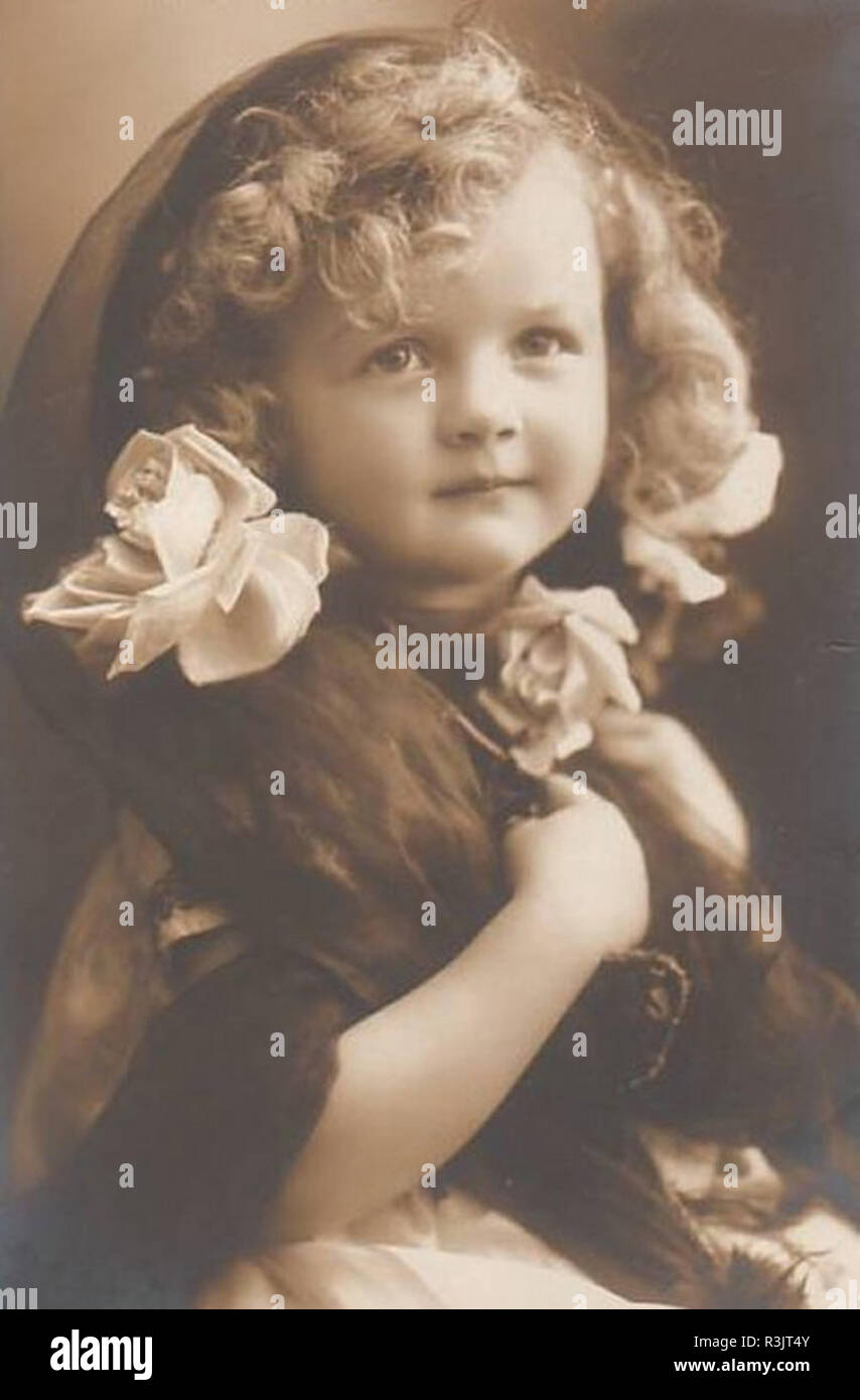 vintage image of a victorian child Stock Photo - Alamy