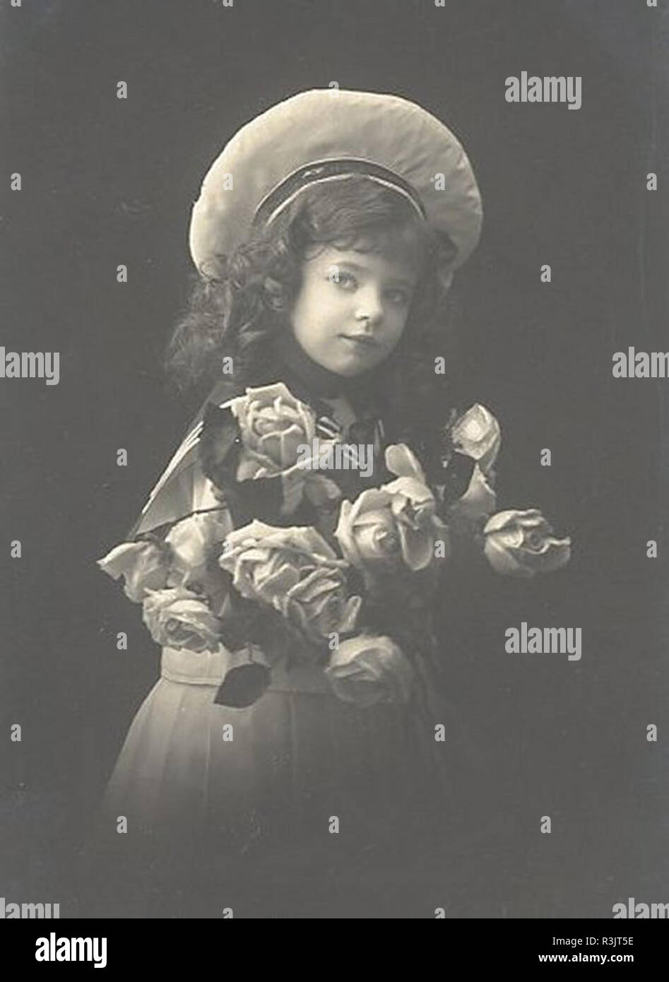 vintage image of a victorian child Stock Photo - Alamy