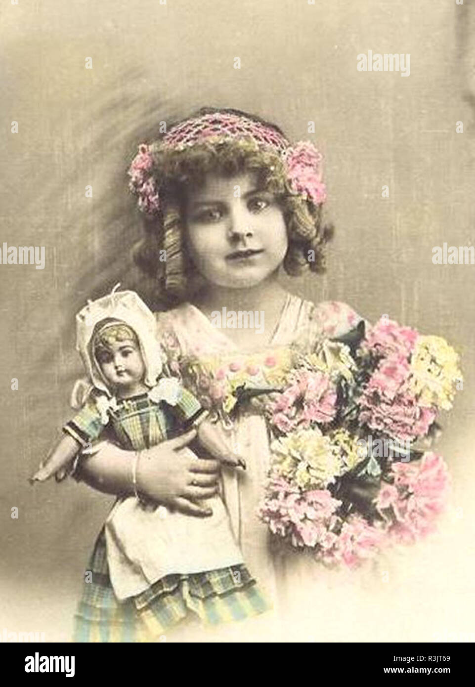 vintage image of a victorian child Stock Photo - Alamy