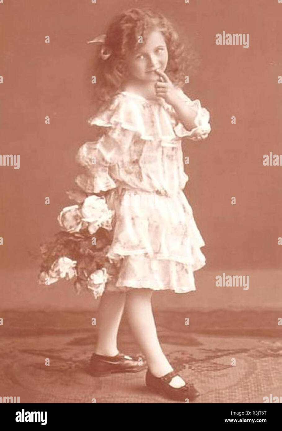 vintage image of a victorian child Stock Photo - Alamy