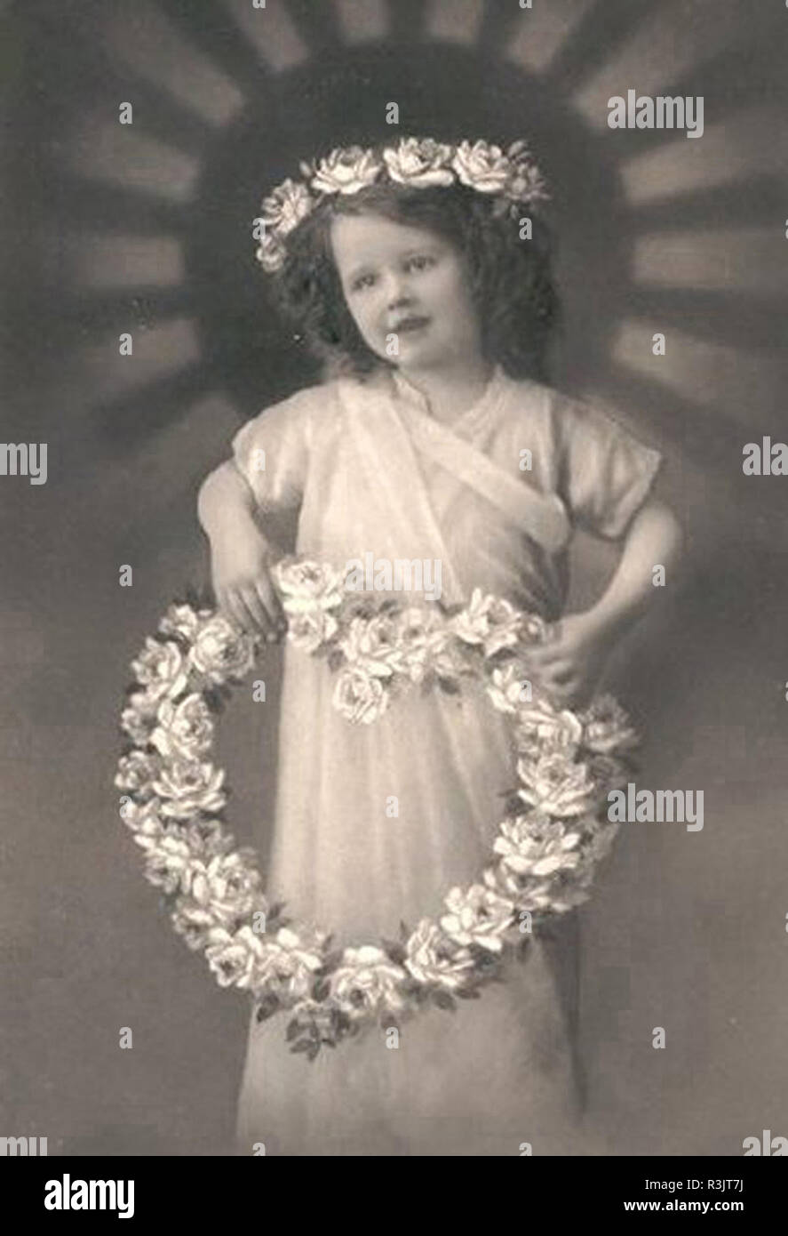 vintage image of a victorian child Stock Photo - Alamy
