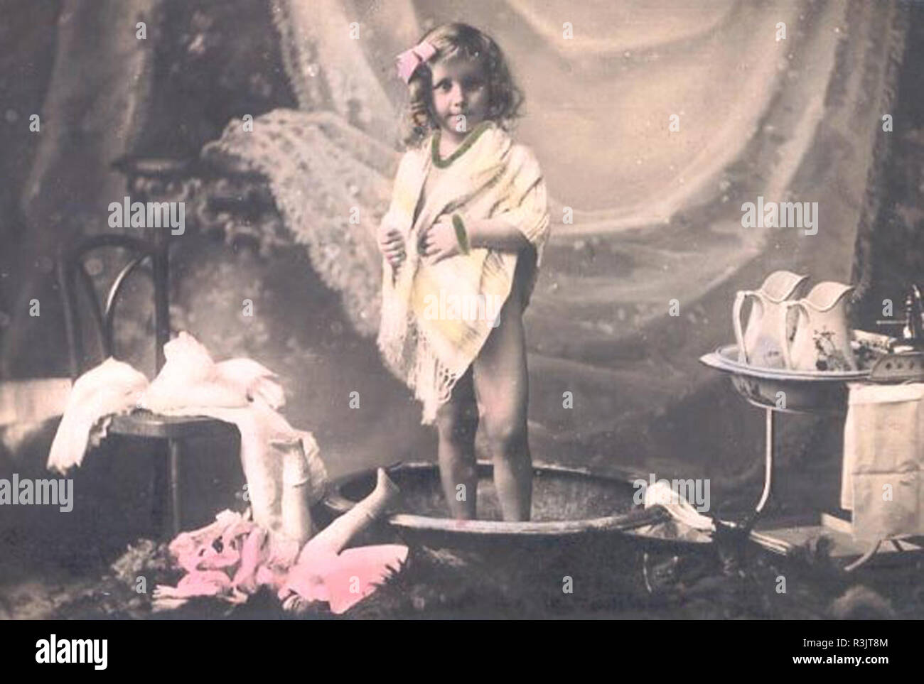 vintage image of a victorian child Stock Photo - Alamy