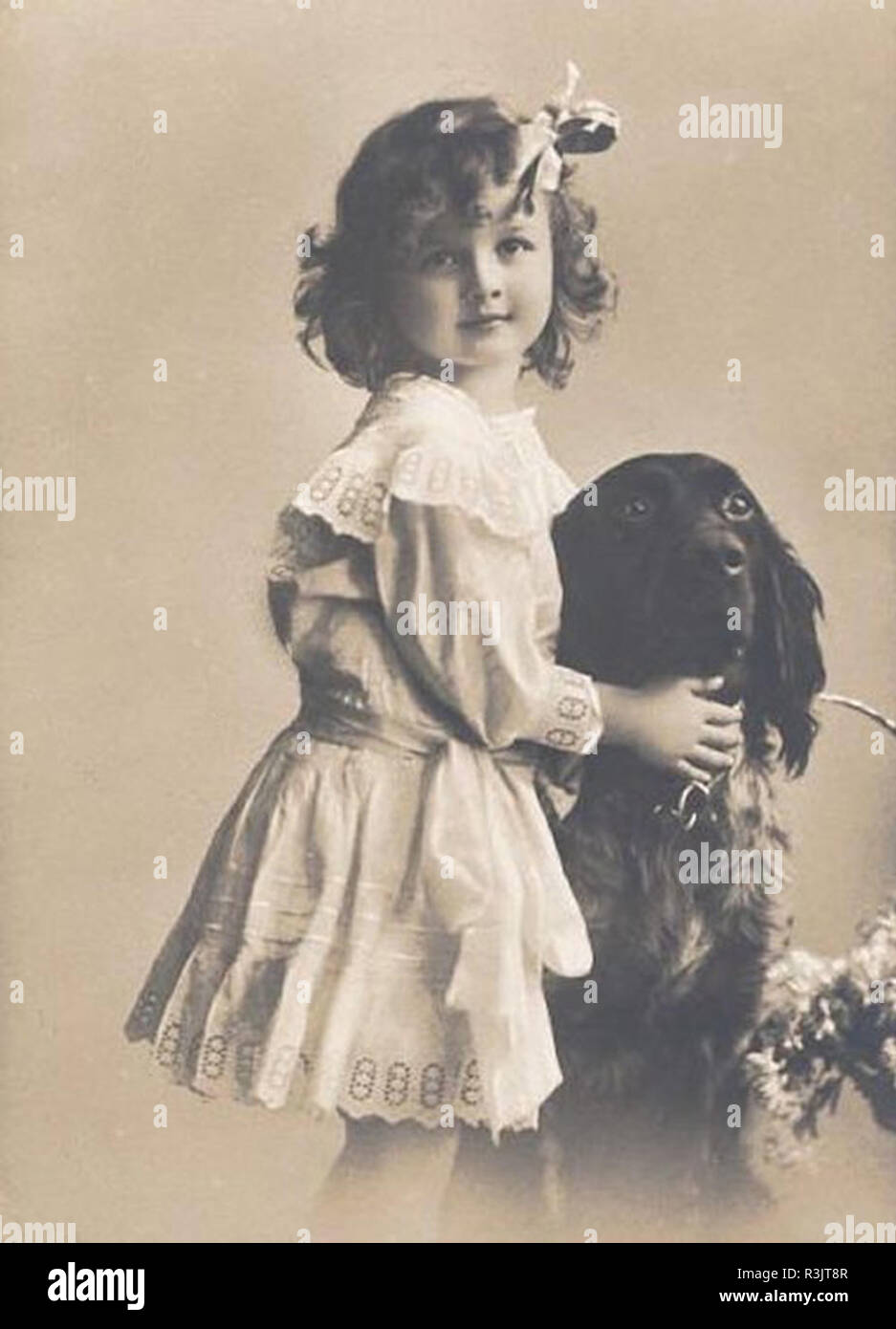 vintage image of a victorian child Stock Photo - Alamy