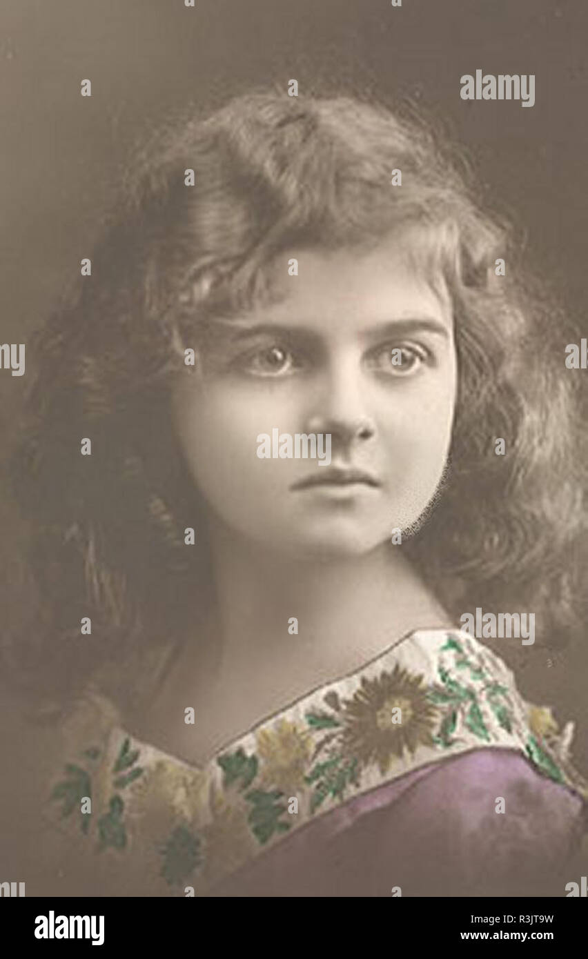 vintage image of a victorian child Stock Photo - Alamy
