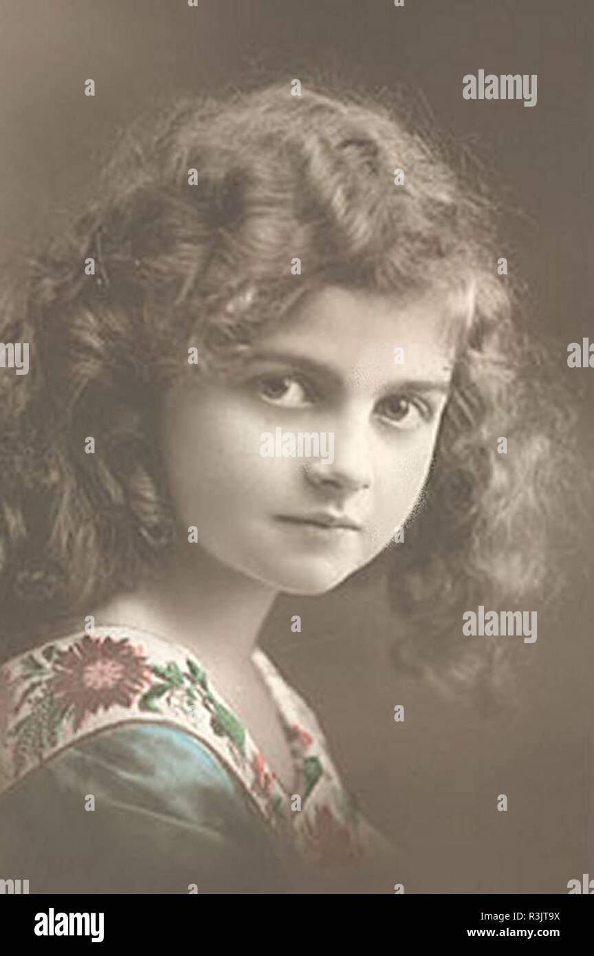 vintage image of a victorian child Stock Photo - Alamy