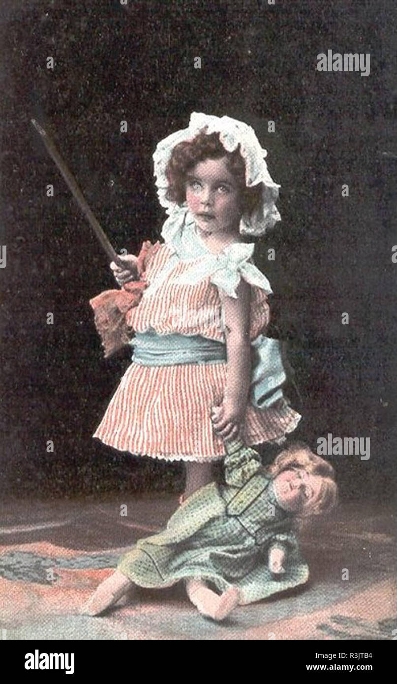 vintage image of a victorian child Stock Photo - Alamy