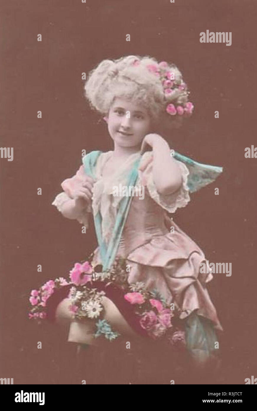 vintage image of a victorian child Stock Photo - Alamy