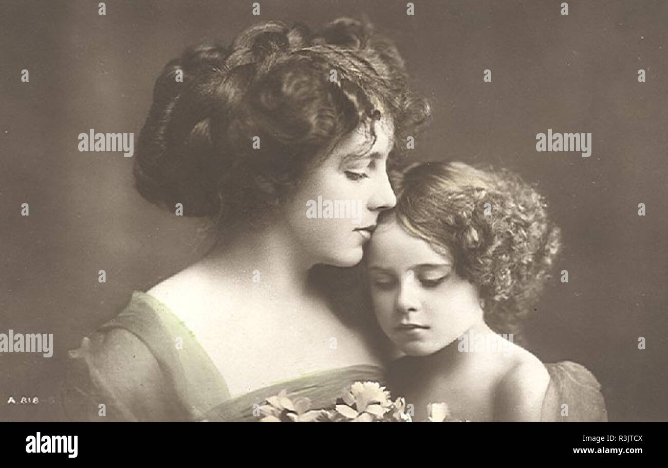 vintage image of a victorian child Stock Photo - Alamy