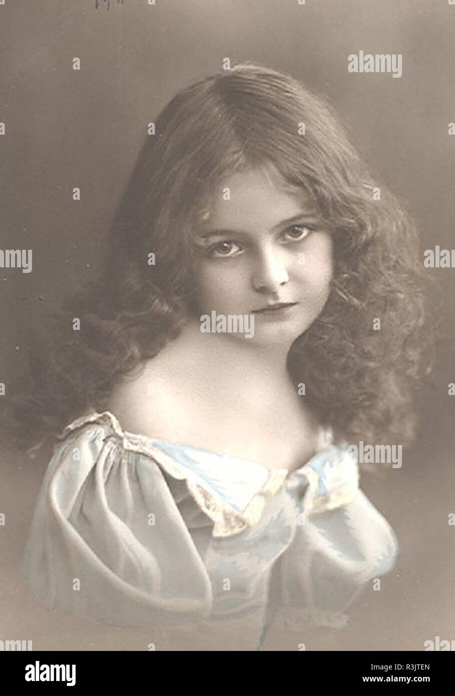 vintage image of a victorian child Stock Photo - Alamy