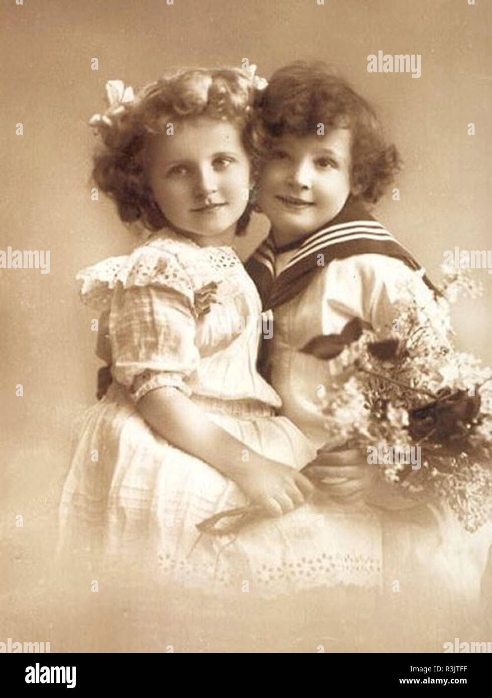 vintage image of a victorian child Stock Photo - Alamy