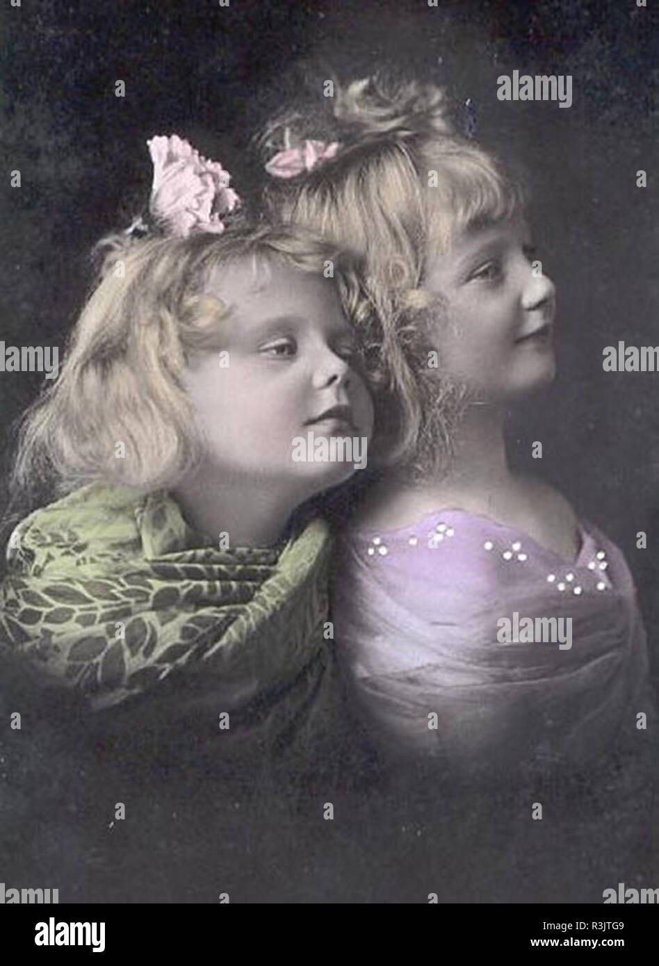 vintage image of a victorian child Stock Photo - Alamy