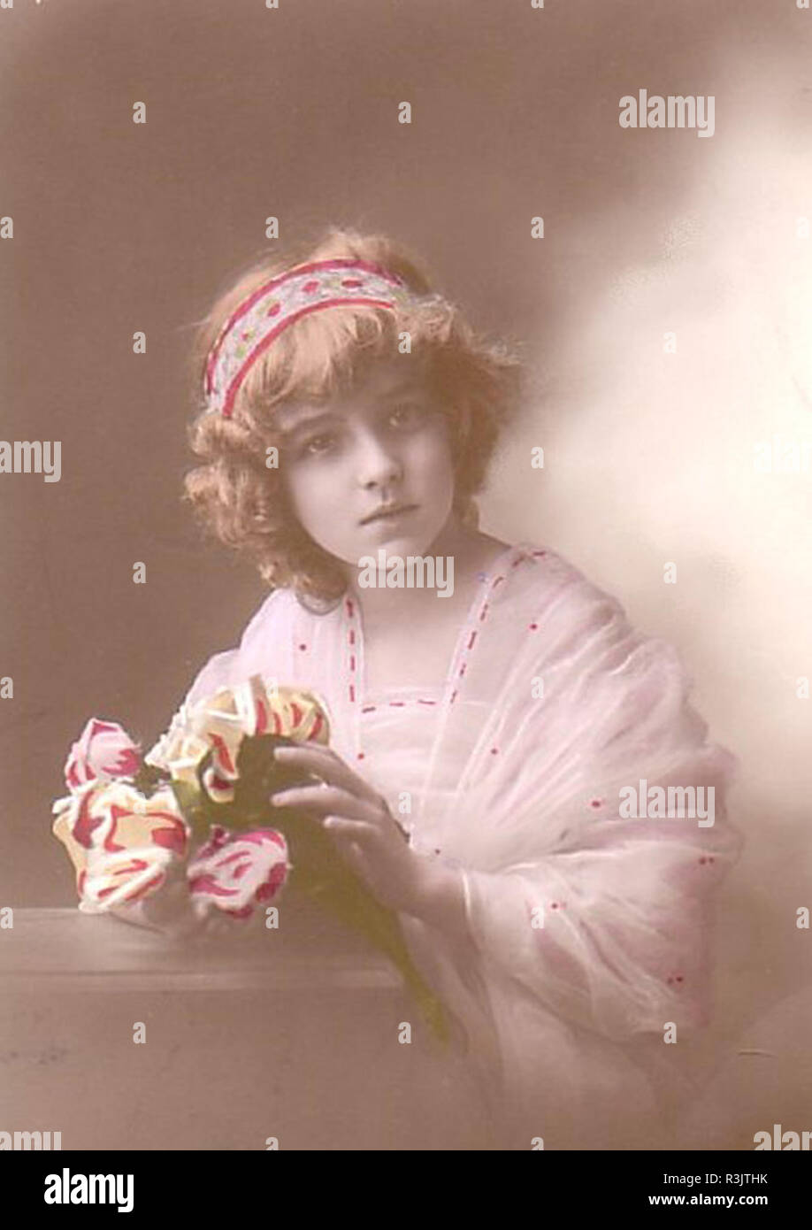 vintage image of a victorian child Stock Photo - Alamy