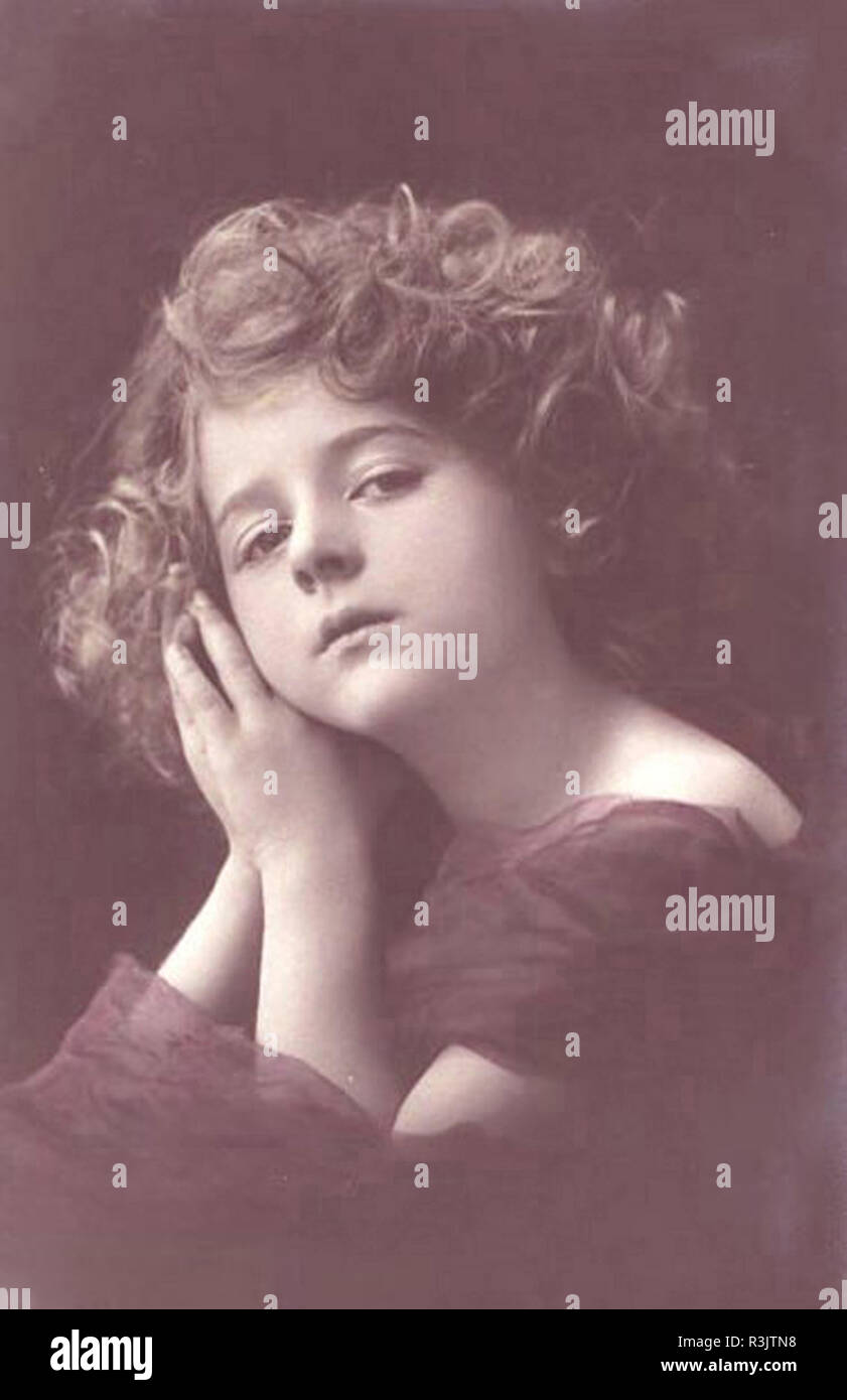 vintage victorian image of a child Stock Photo - Alamy