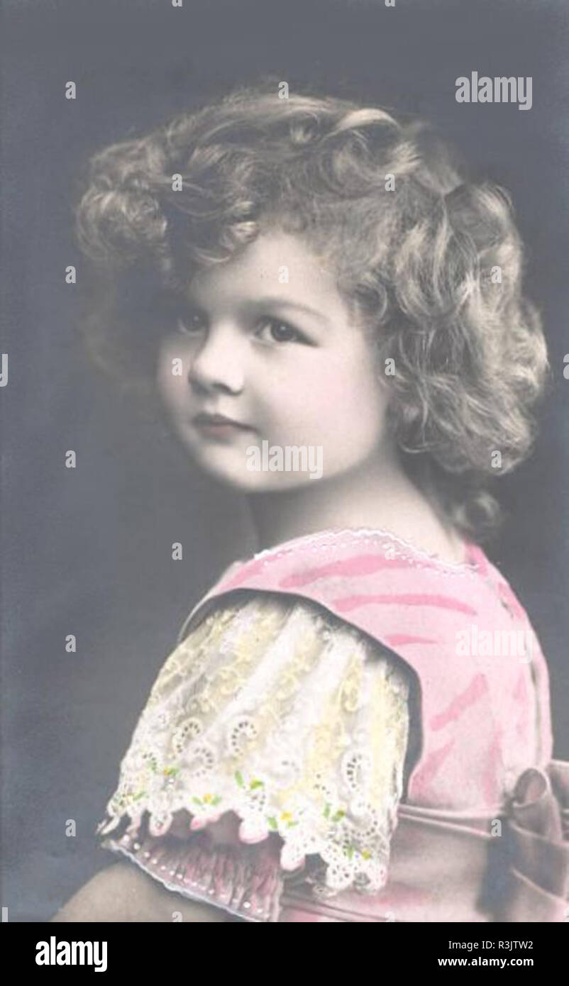 vintage victorian image of a child Stock Photo - Alamy