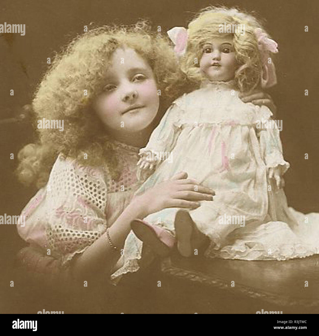 vintage victorian image of a child Stock Photo - Alamy