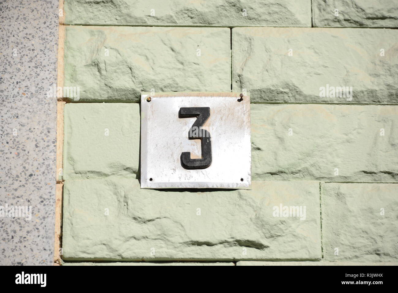 house facades,street signs,email,tiles,spain,house number 3 Stock Photo ...