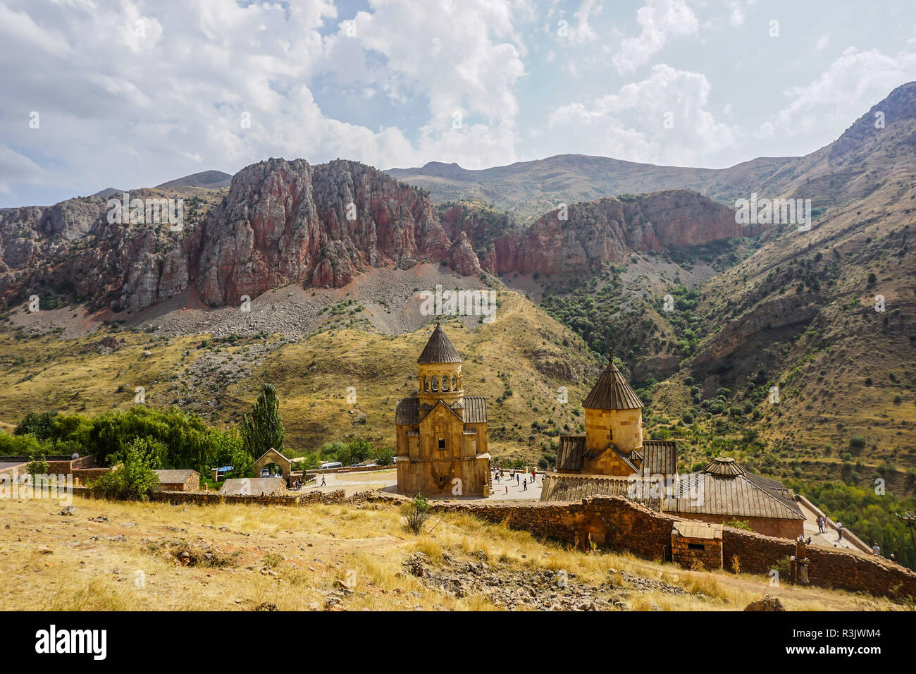Noravank Monastery View of the Whole Complex with Mountain Background ...