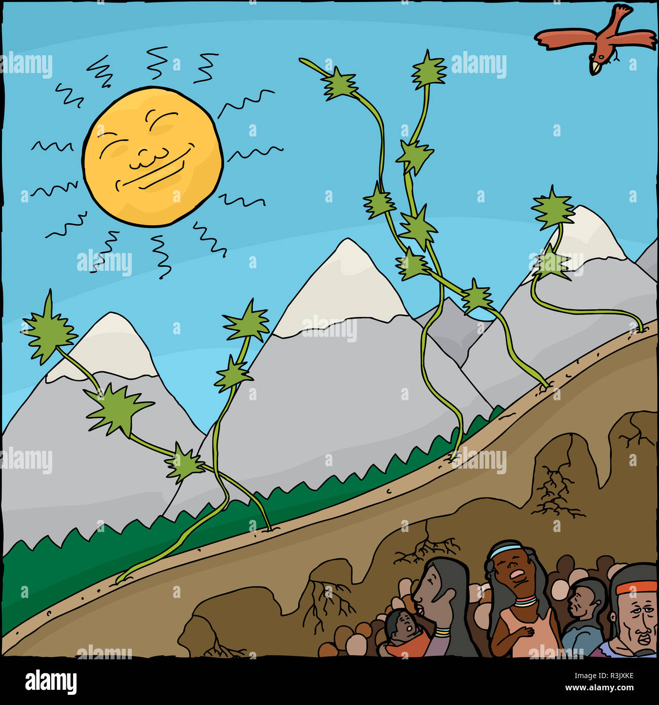 Native american creation myth hi-res stock photography and images - Alamy