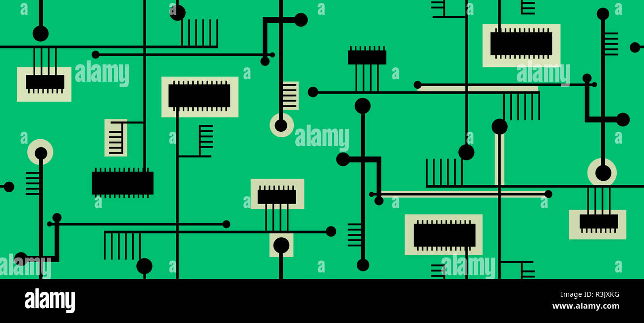 Seamless wallpaper circuit board pattern hi-res stock photography and ...