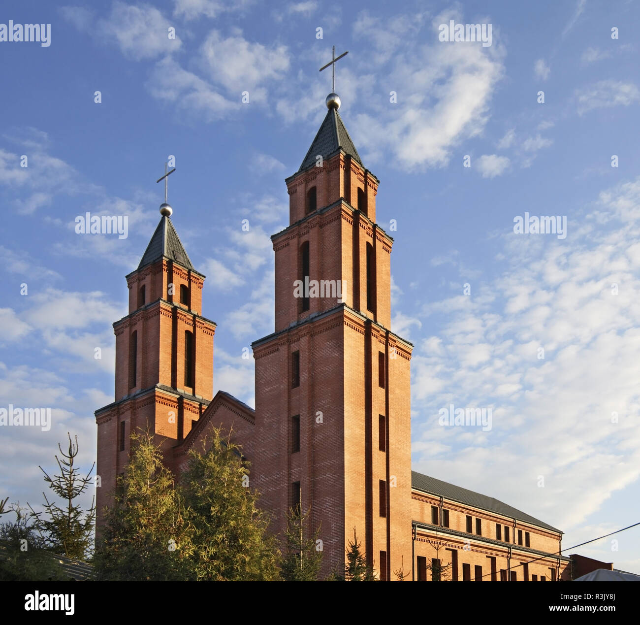 Church of Blessed Virgin Mary in Lukow. Poland Stock Photo - Alamy