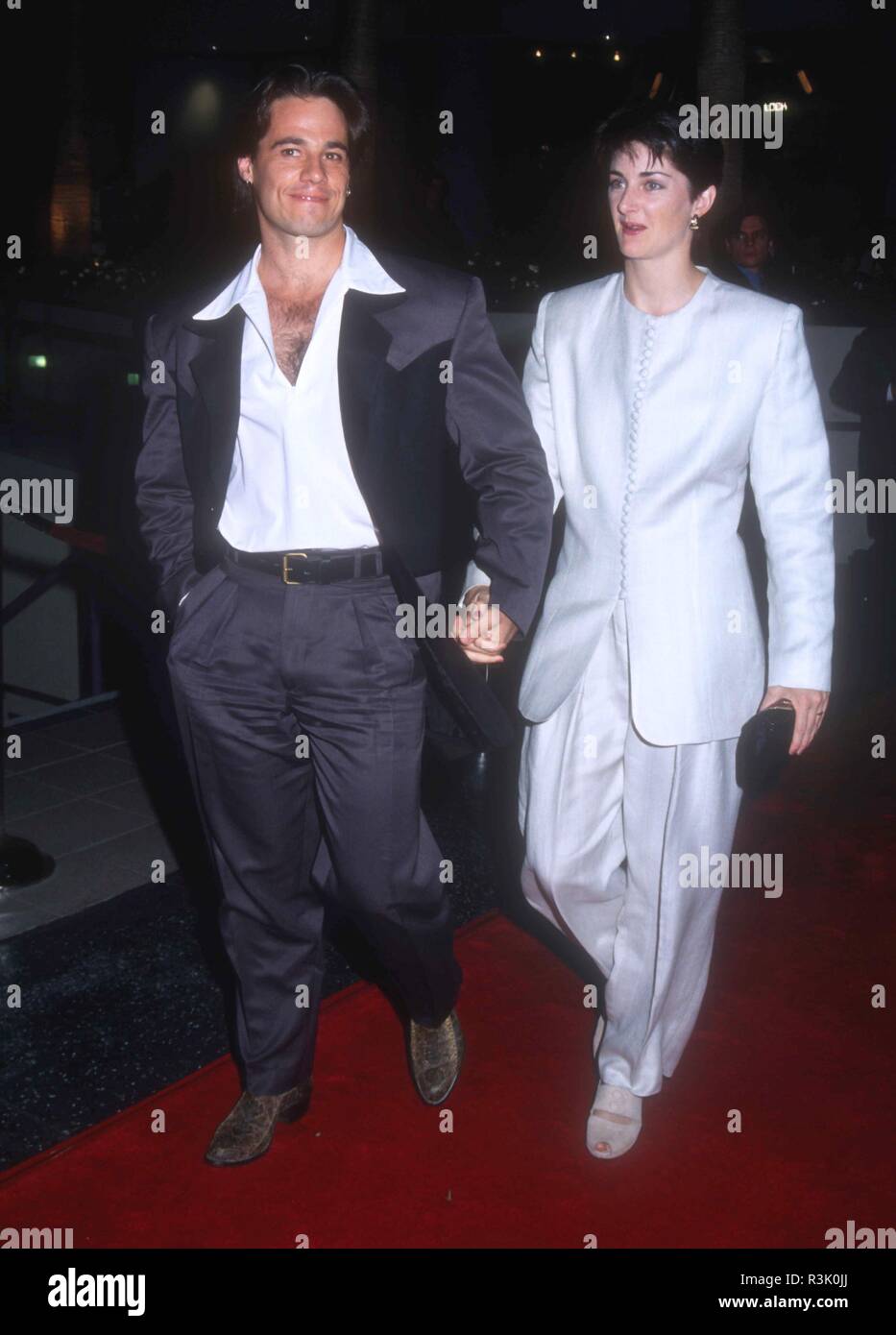 HOLLYWOOD, CA - FEBRUARY 10: (L-R) Actor Paul Mercurio and wife Andrea ...