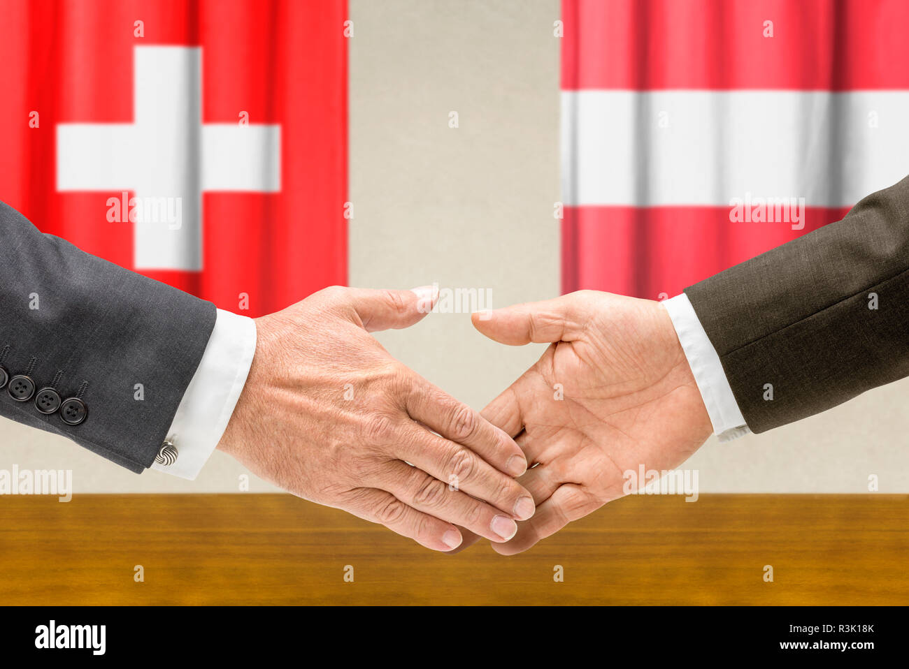 Switzerland austria flag hi-res stock photography and images - Alamy