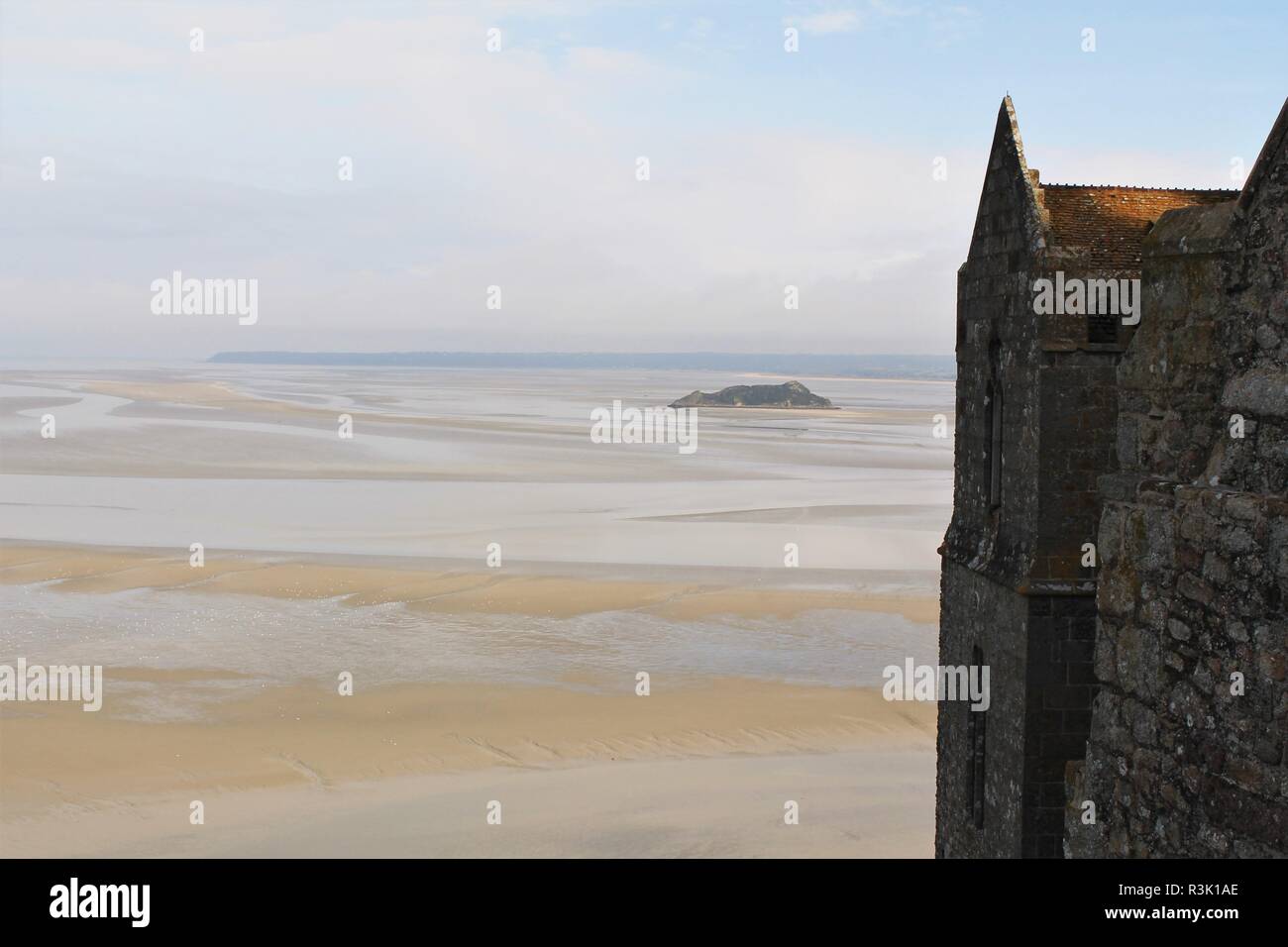 Bay of Mont Saint Michel - UNESCO world heritage, Normandy, France ...