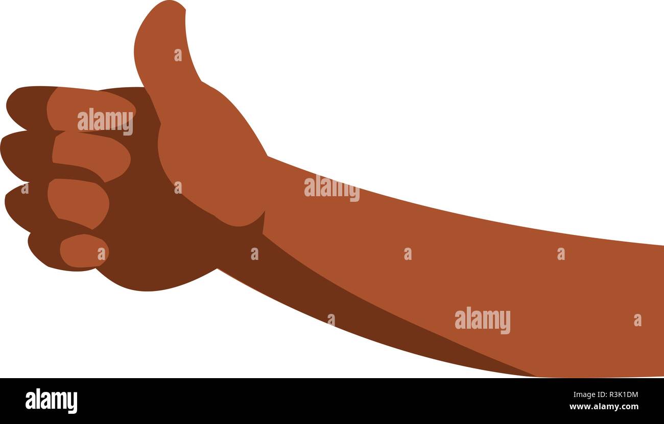 human hand icon over white background, vector illustration Stock Vector ...