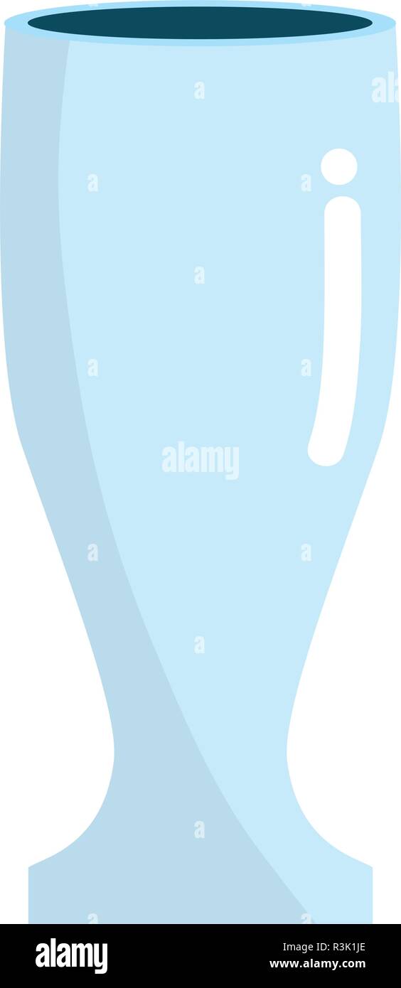 Empty beer glass icon over white background, vector illustration Stock ...