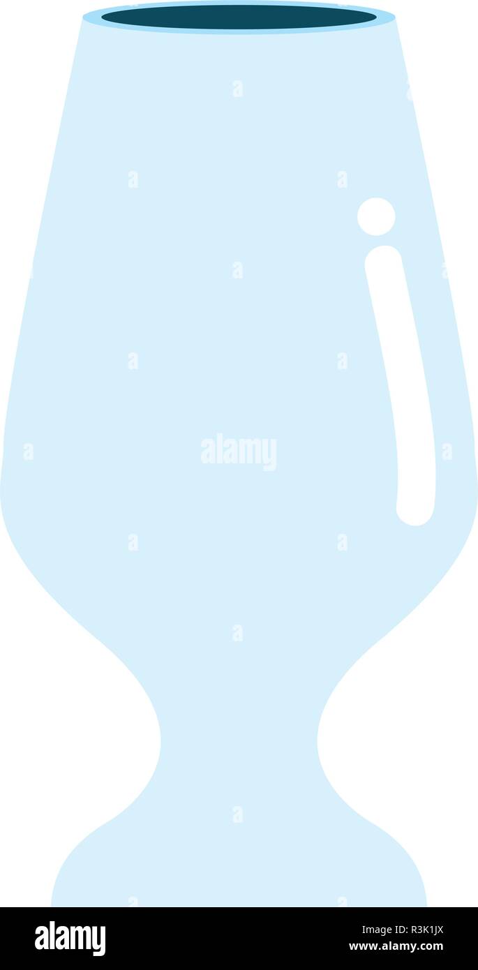 Empty beer glass icon over white background, vector illustration Stock ...