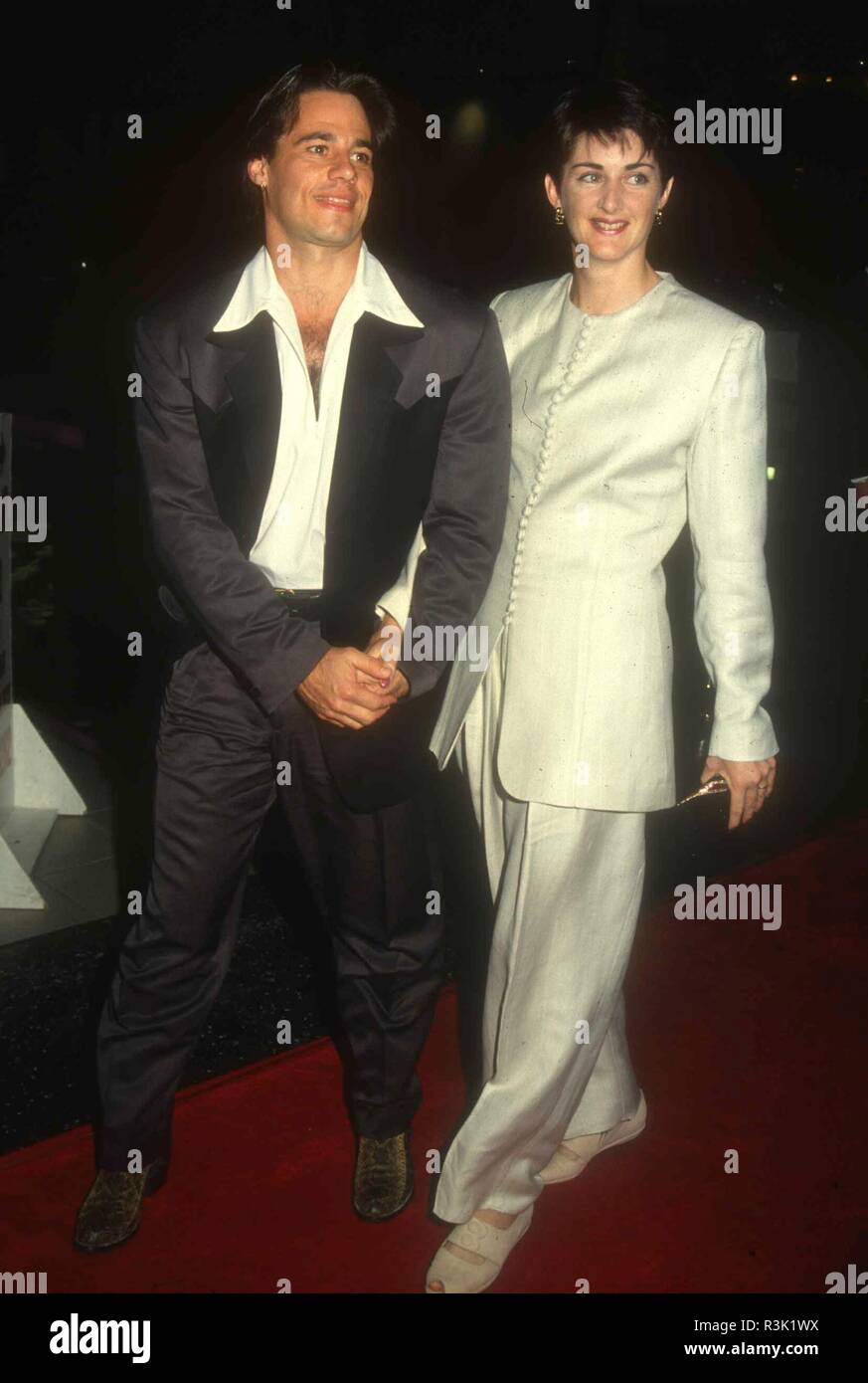 HOLLYWOOD, CA - FEBRUARY 10: (L-R) Actor Paul Mercurio and wife Andrea ...