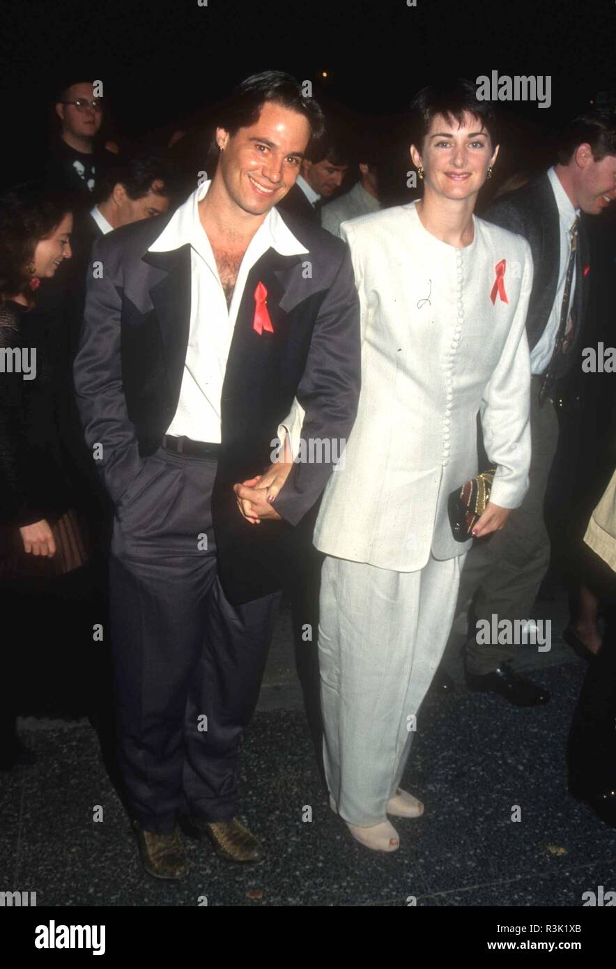 HOLLYWOOD, CA - FEBRUARY 10: (L-R) Actor Paul Mercurio and wife Andrea ...