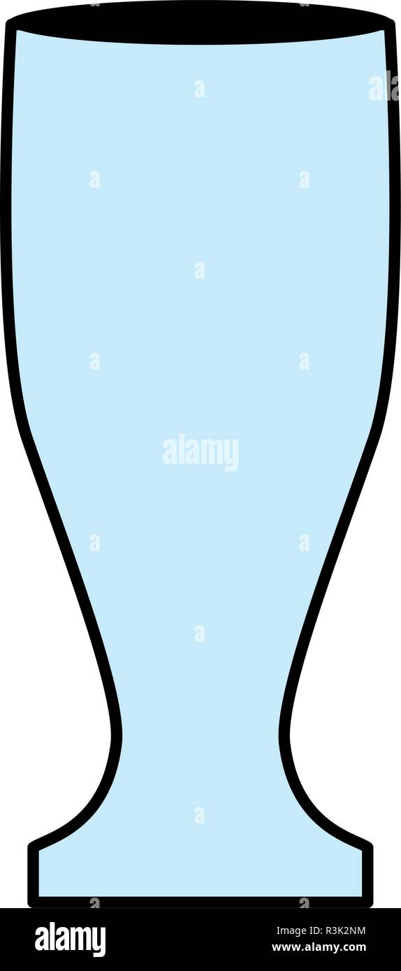 Empty beer glass icon over white background, vector illustration Stock ...