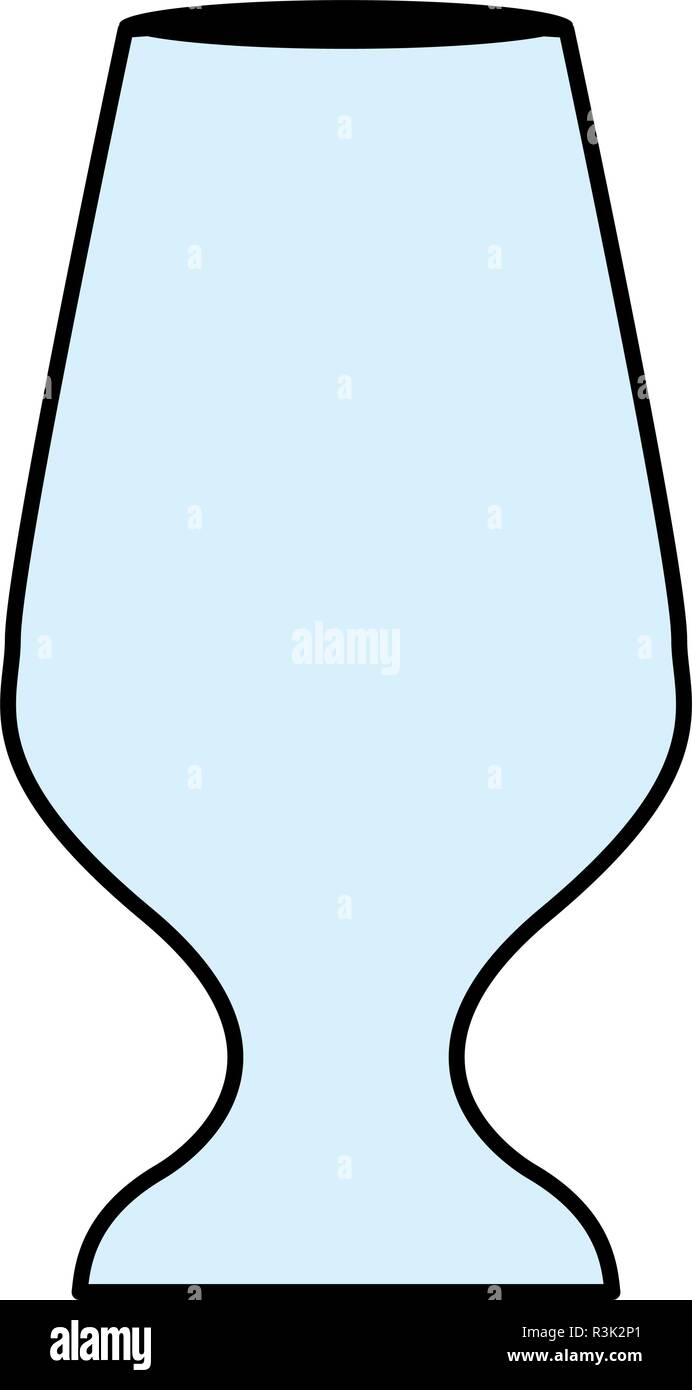 Empty beer glass icon over white background, vector illustration Stock ...