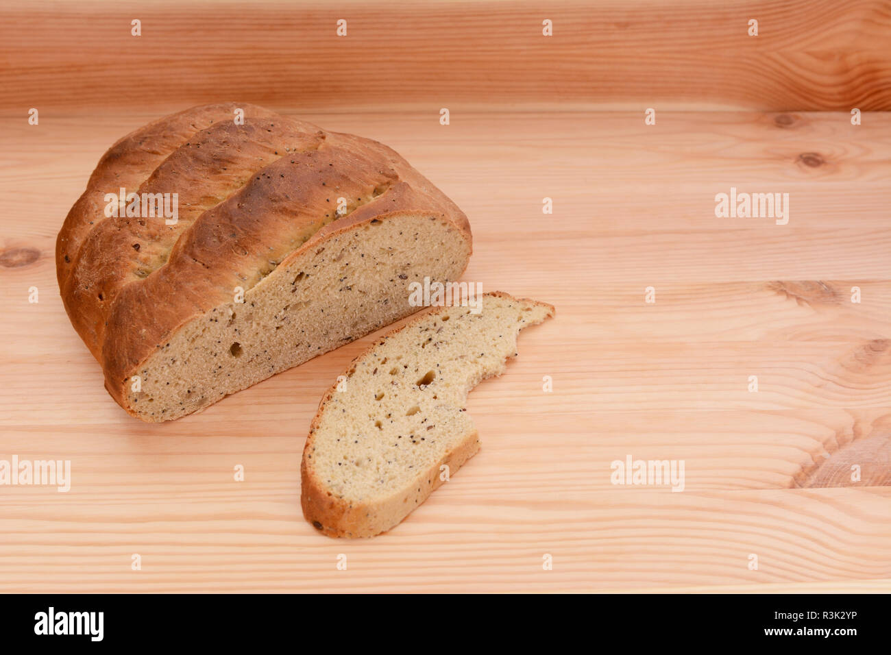 Bitten loaf of bread hi-res stock photography and images - Alamy