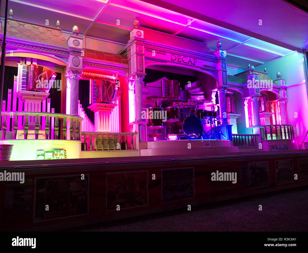 Vintage Decap organ at Lincoln steam and vintage rally Stock Photo - Alamy