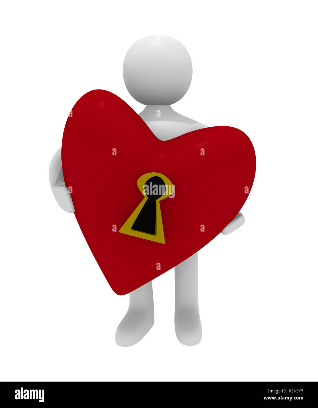 Key to the heart Stock Photo - Alamy