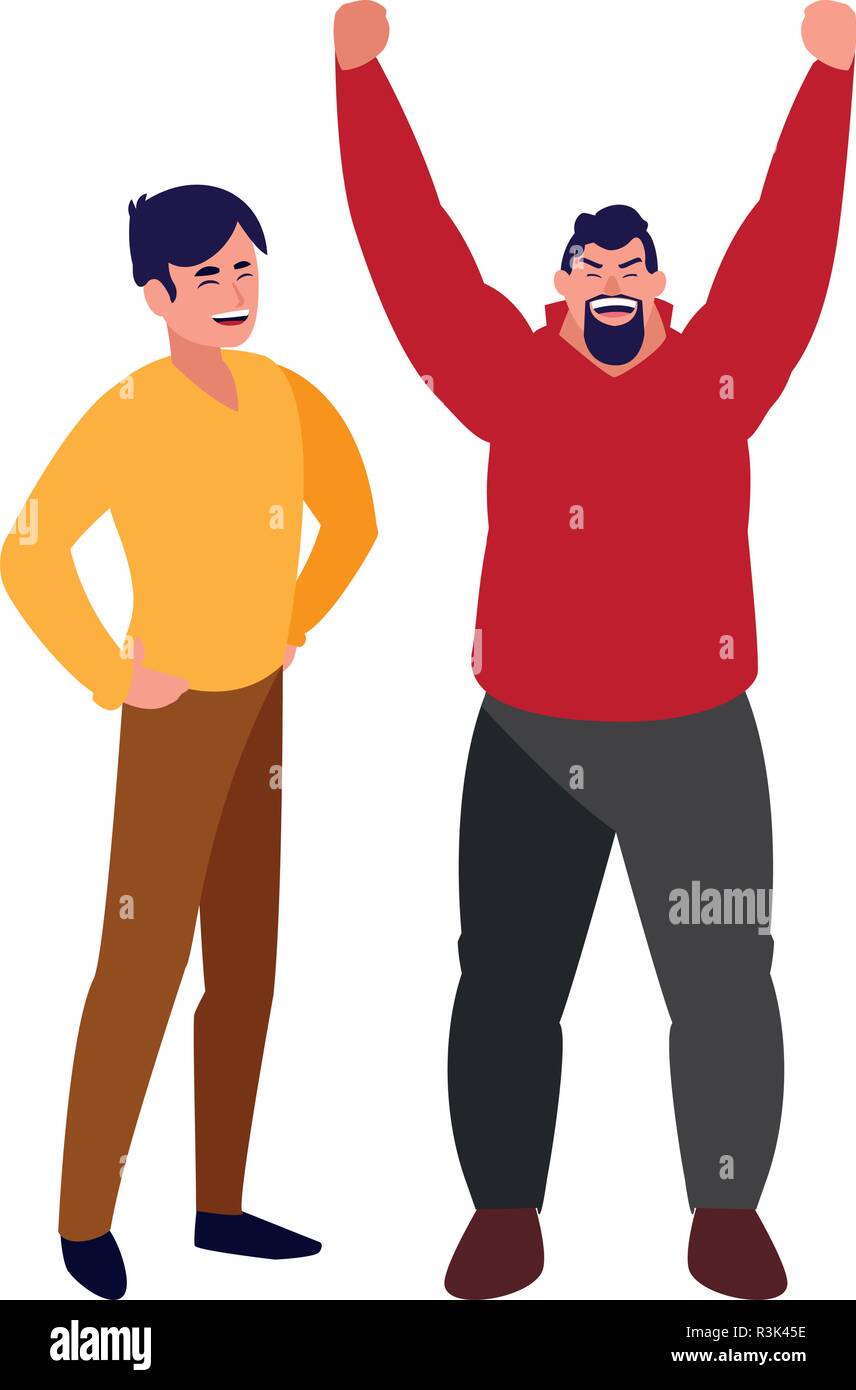 cartoon men having a conversation over white background, vector ...