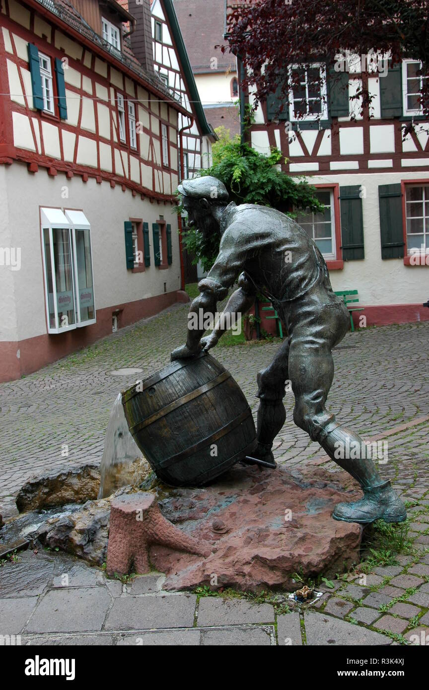 kiwwelschisser fountain in mosbach / baden Stock Photo - Alamy