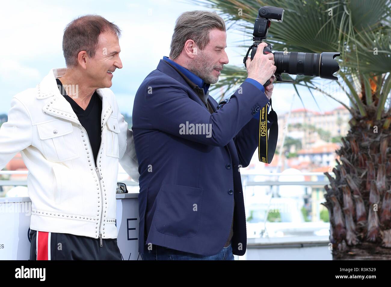 CANNES, FRANCE – MAY 15, 2018: Edward Walson and John Travolta at the ...
