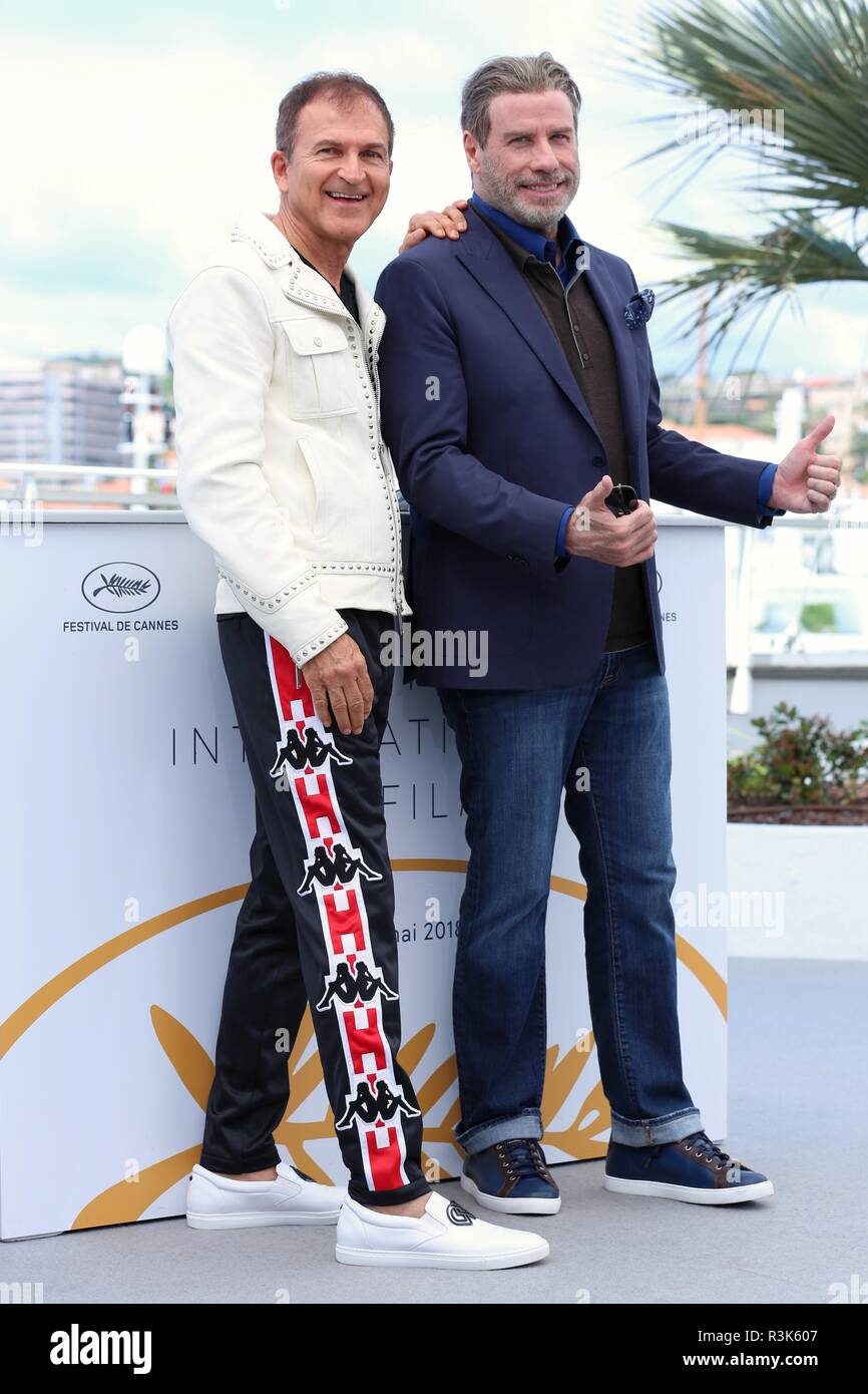 CANNES, FRANCE – MAY 15, 2018: Edward Walson and John Travolta at the ...