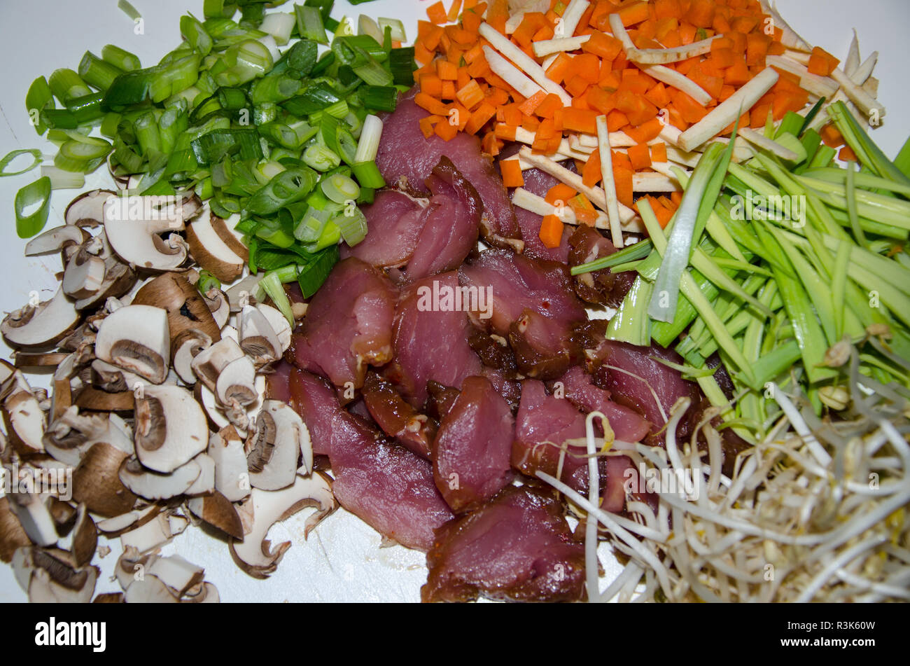 preparation of rice pan with depth of field Stock Photo - Alamy
