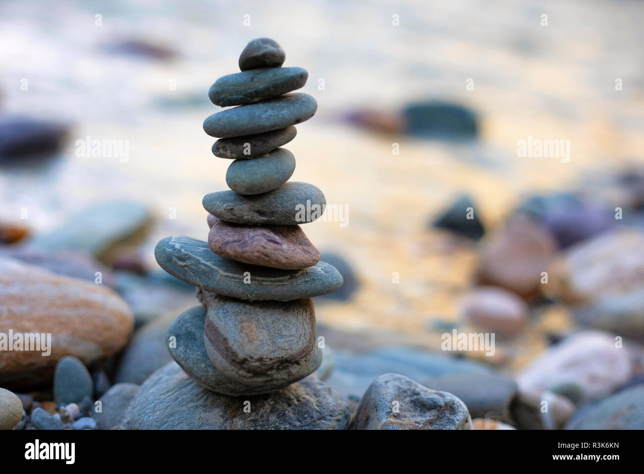 Stone art arrangement, Jispa, Himachal Pradesh, India Stock Photo - Alamy