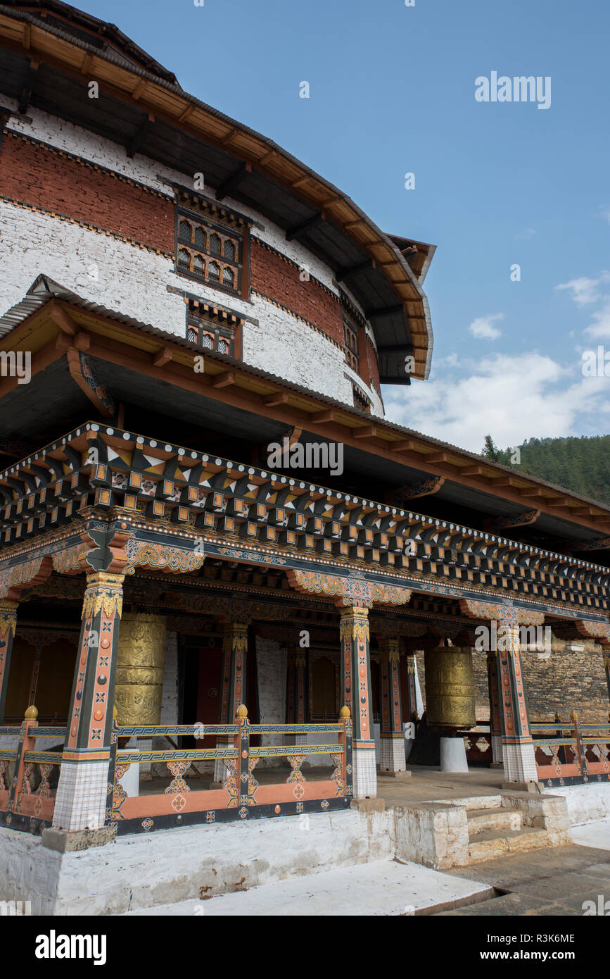 Bhutan, Paro District (aka Dzongkhag). Ancient watchtower, Ta Dzong ...