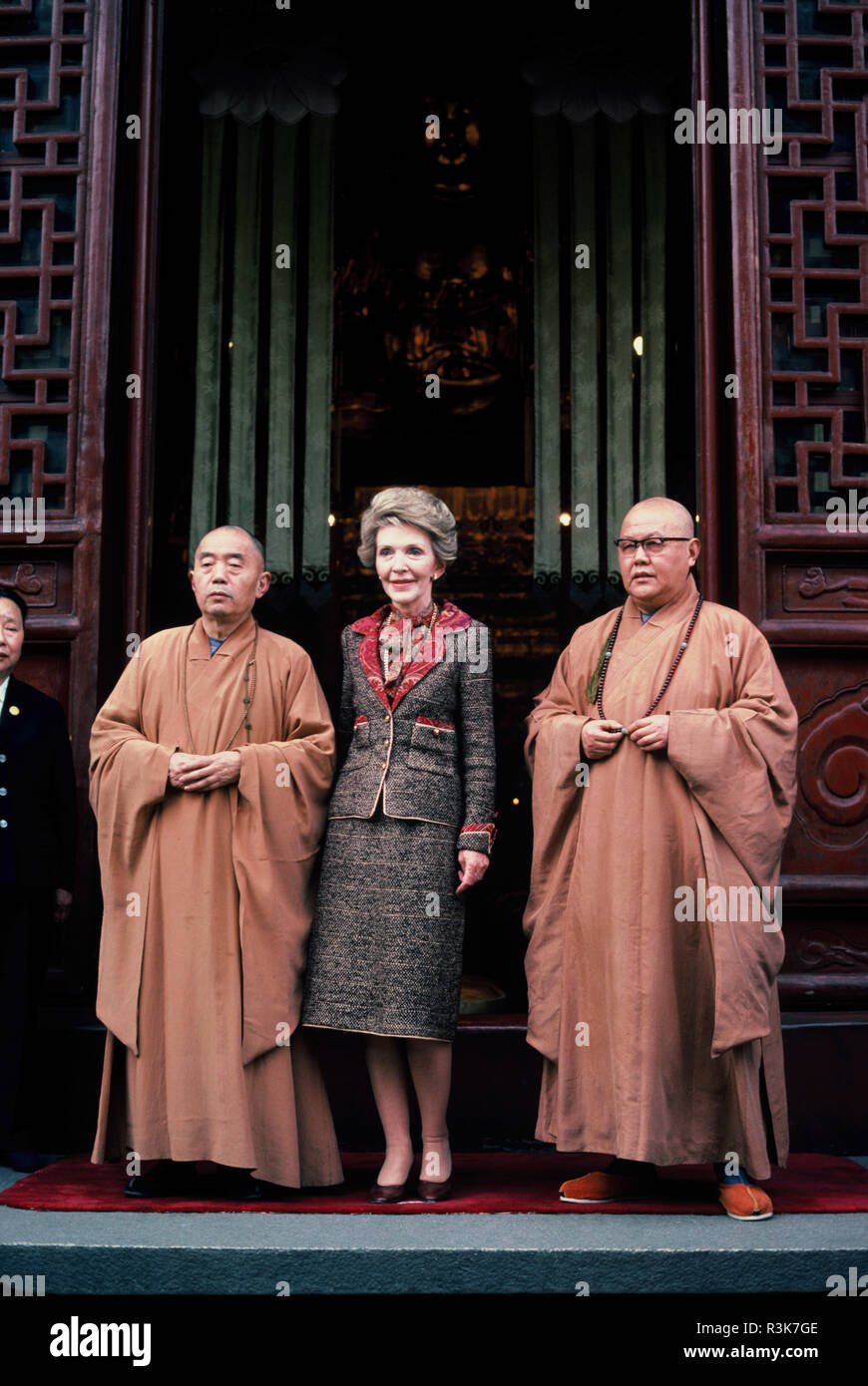 April 1984: First Lady Nancy Reagan at an event in the Forbidden City ...