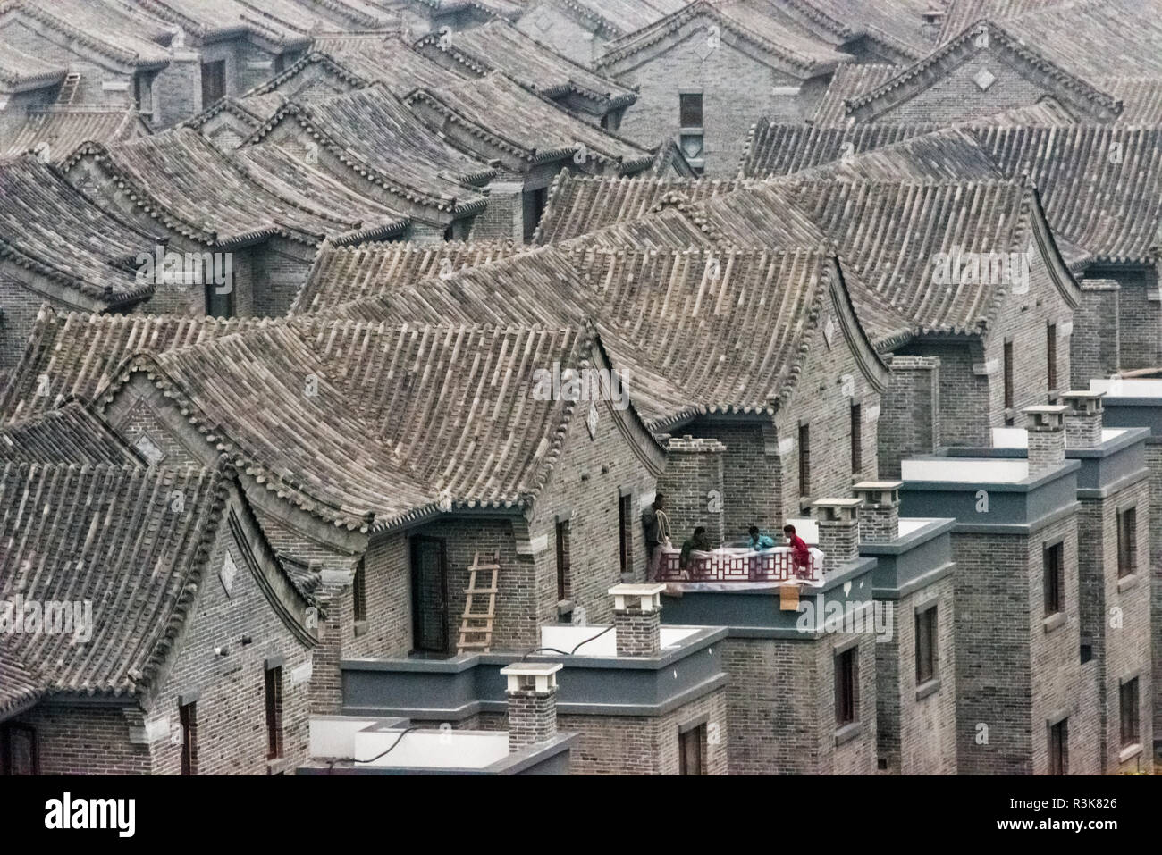 Traditional houses, Liaocheng, Shandong Province, China Stock Photo - Alamy