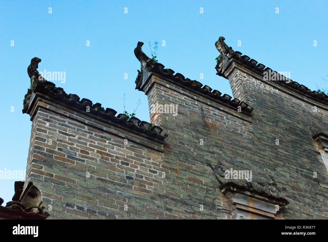 Traditional houses, Longtan Ancient Village, Yangshuo, China Stock ...