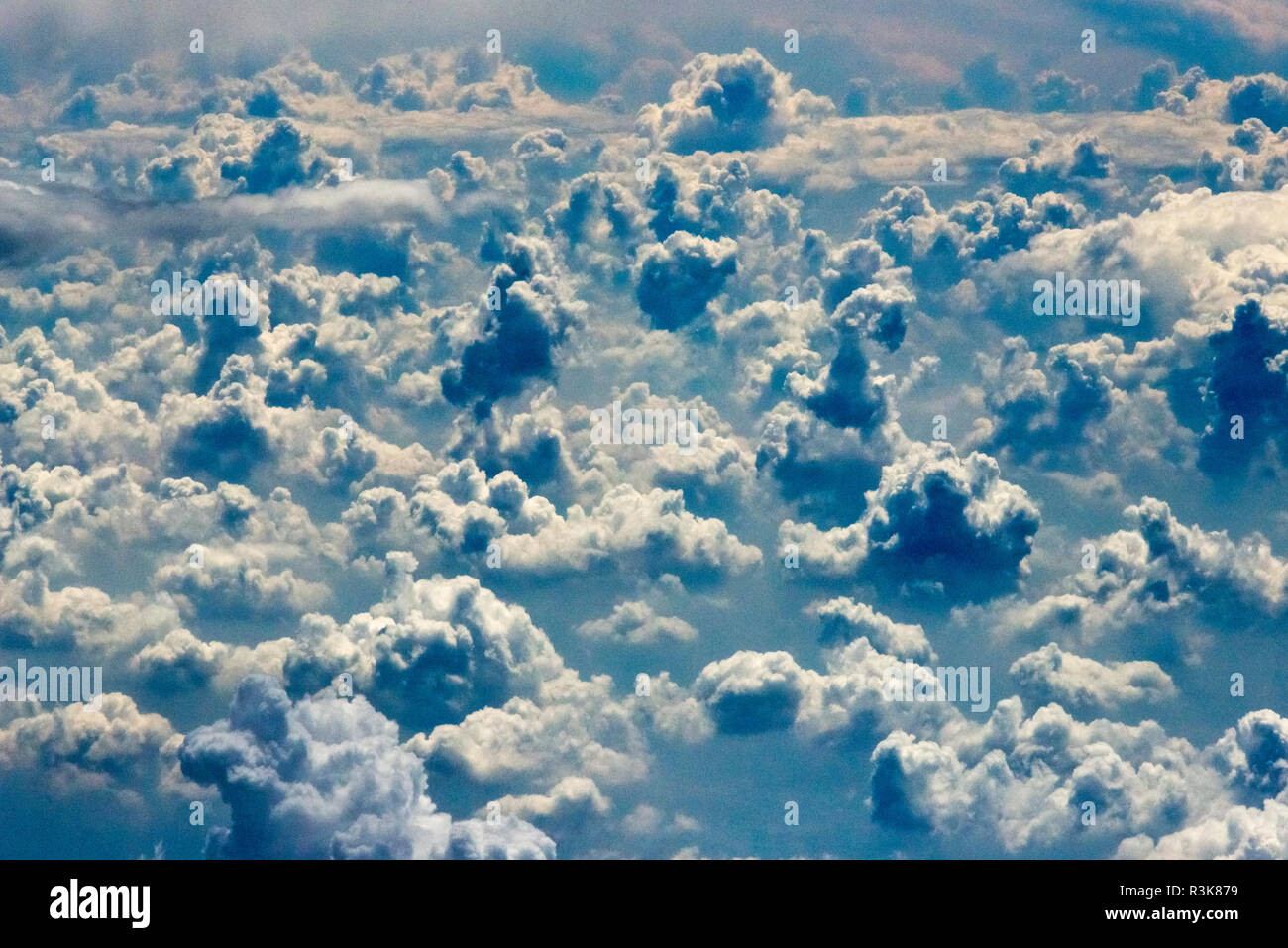 Aerial view of clouds, China Stock Photo - Alamy